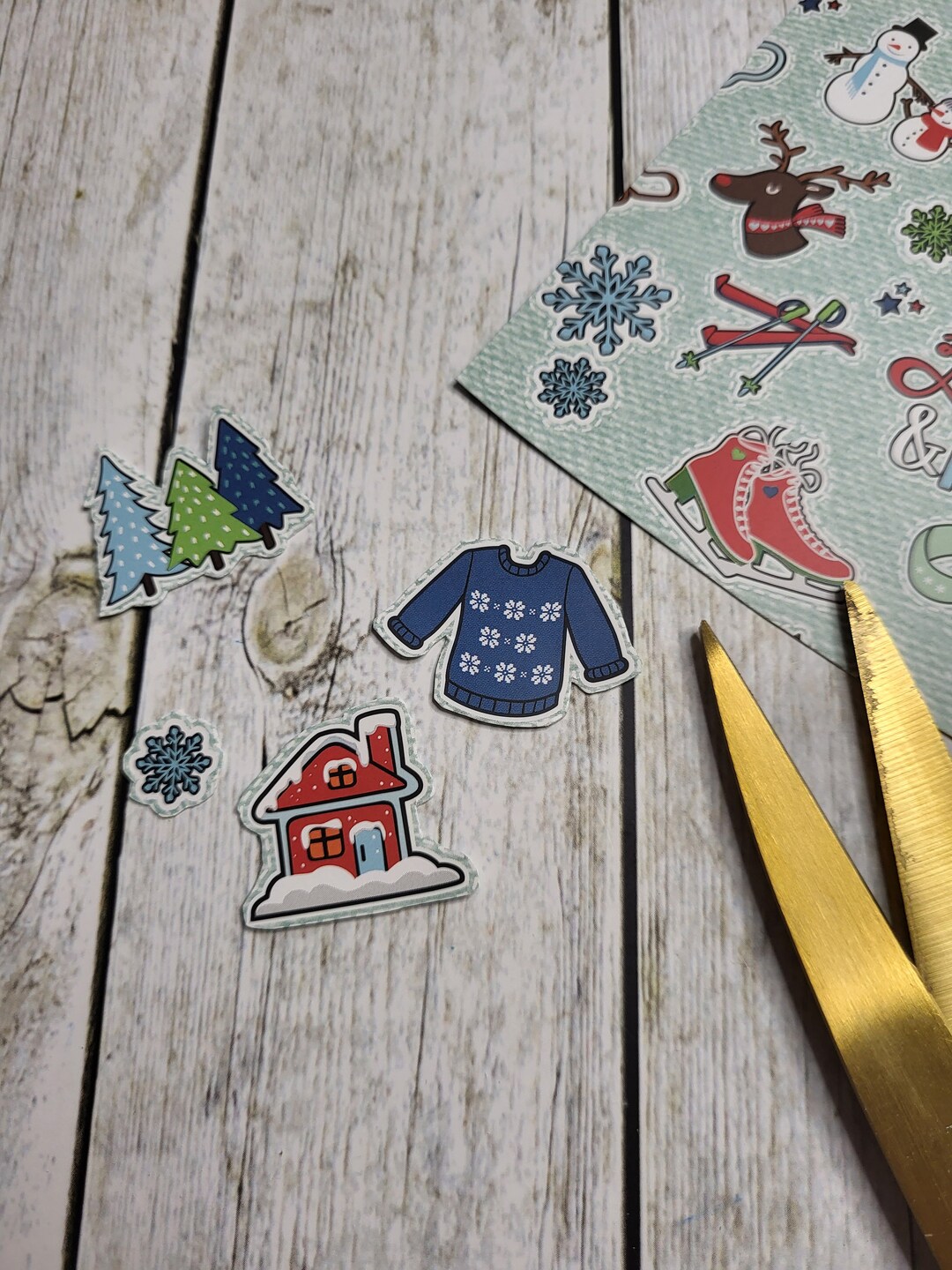 3x Craft Cardboard Winter Wonderland Christmas - Etsy