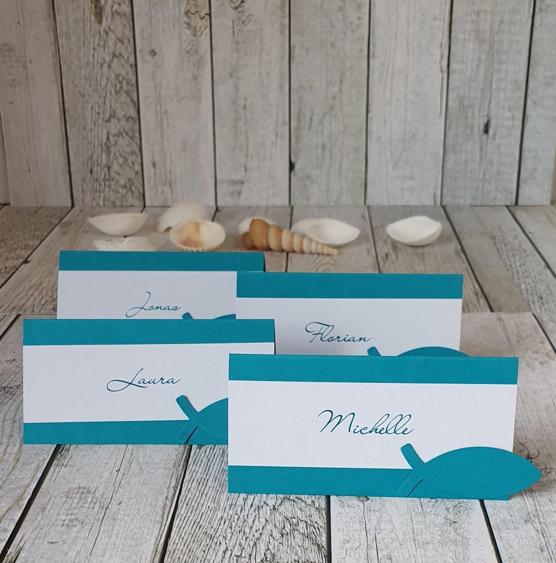 Table Card / Place Card Fish for Communion / Baptism - Etsy