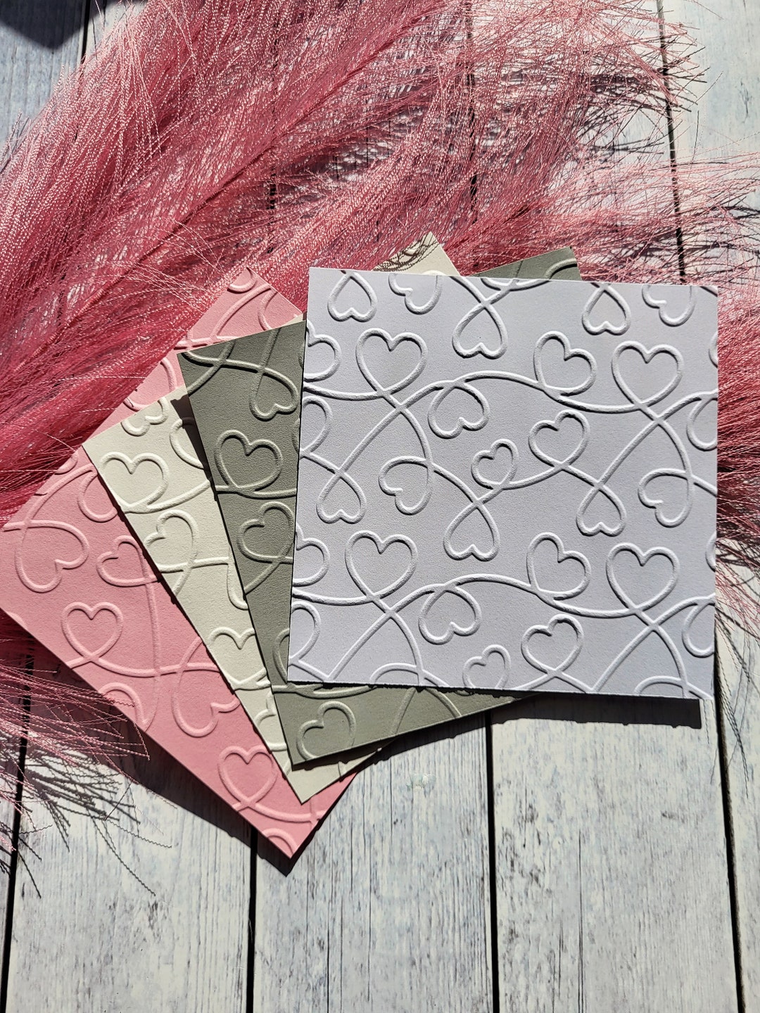 Embossed Craft Paper Heart - Etsy