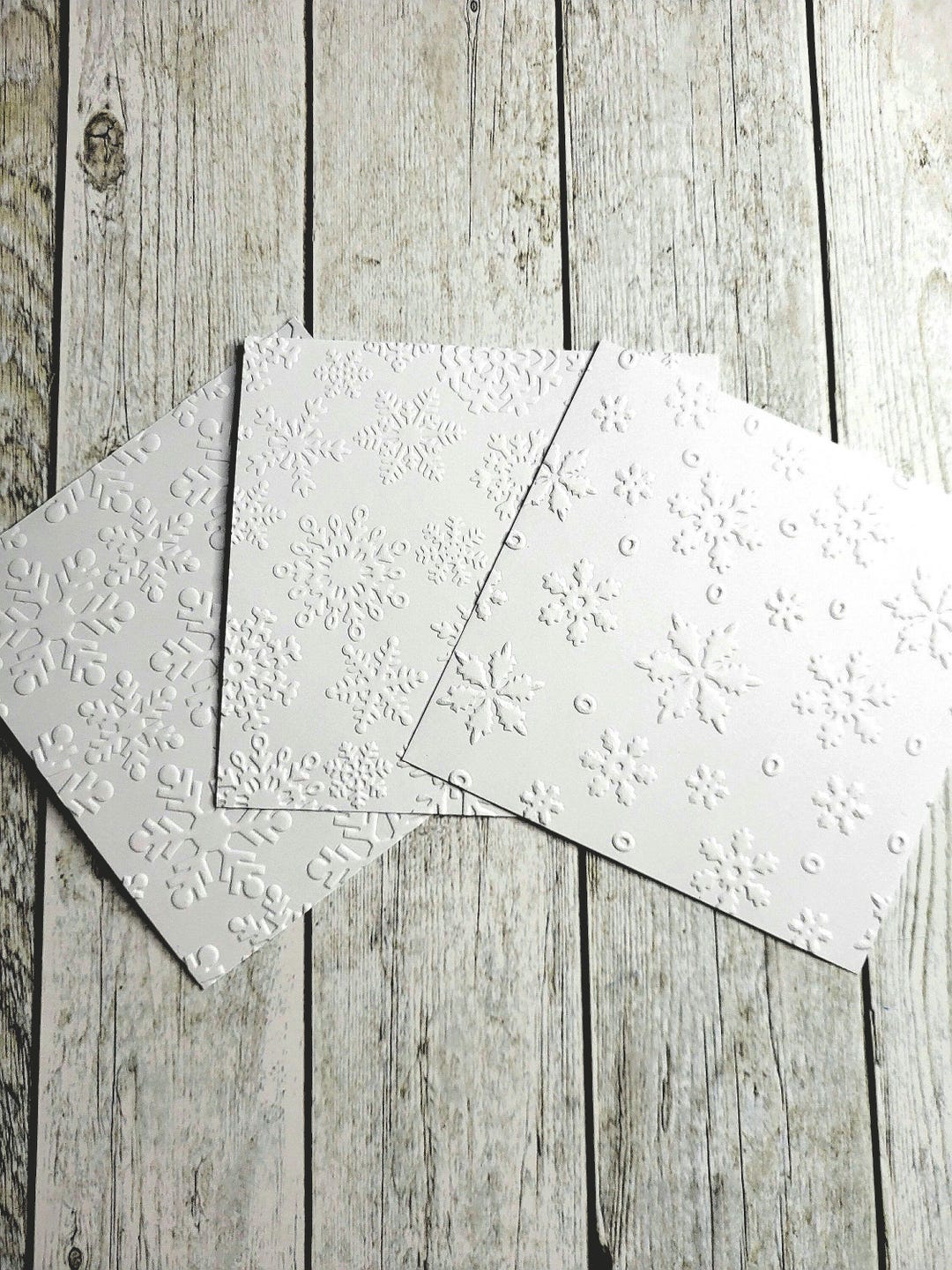 Embossed Design Paper Snowflake Mix - Christmas / Winter - Etsy