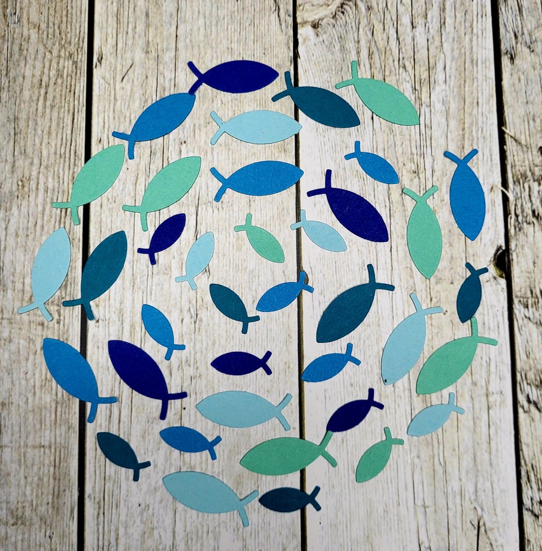 100x Die-cut Fish Shapes, Small / 2 Sizes, Assorted - Etsy