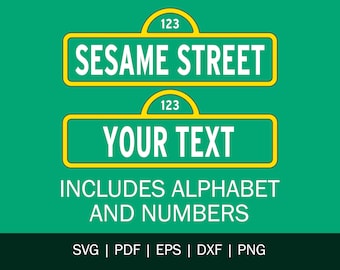 Sesame street sign | Etsy
