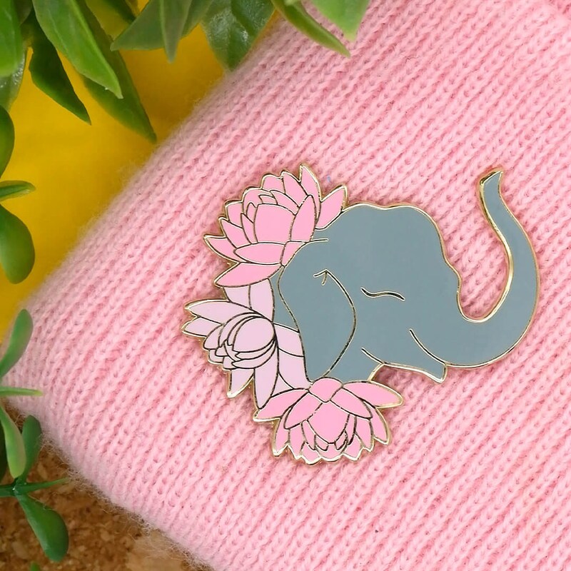 Elephant Lapel Pin - Etsy