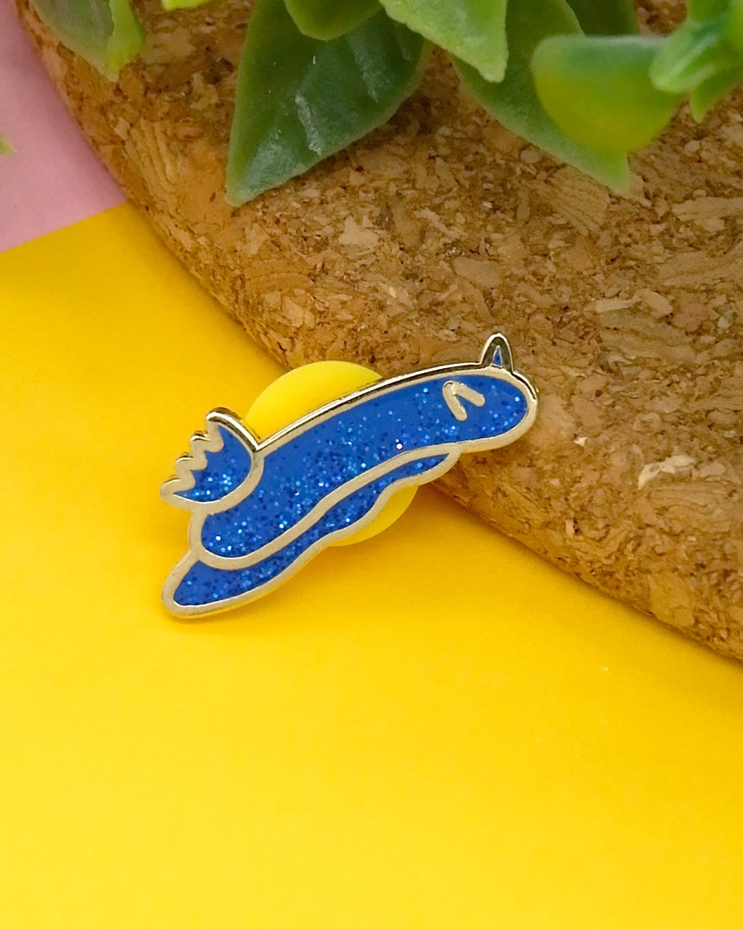 Nudibranch Glitter Mini Enamel Pin. Sea Slug Hard Enamel Lapel Pin ...