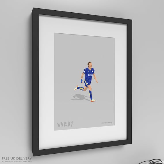 Leicester City Jamie Vardy Poster / Print | Etsy UK