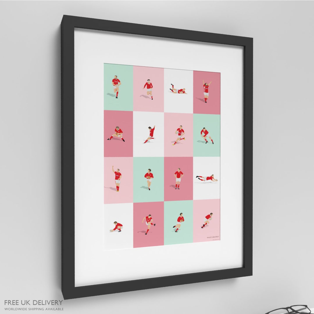 Wales' Greatest Rugby Players Poster / Print - Etsy