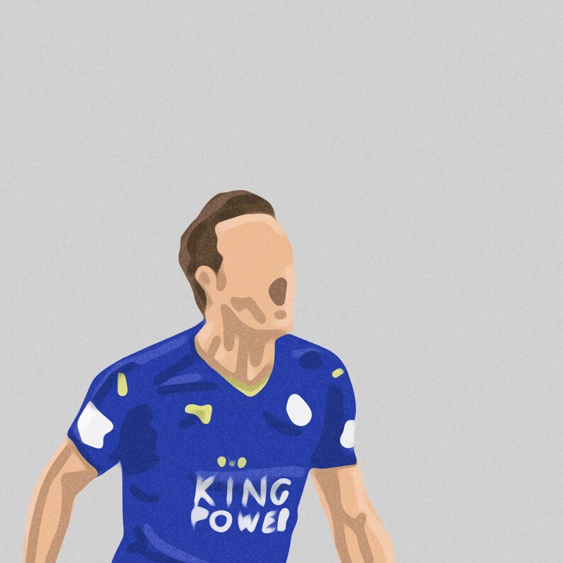 Leicester City Jamie Vardy Poster / Print - Etsy UK