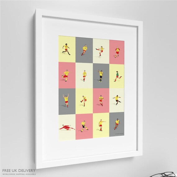 Prints Digital Prints Art & Collectibles Greatest Players Poster Print ...