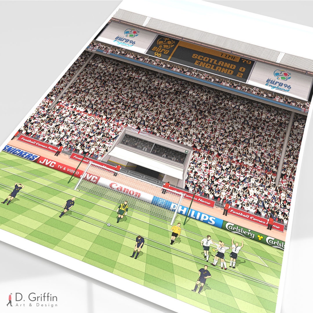 England V Scotland Euro 96 Poster / Print - Etsy UK