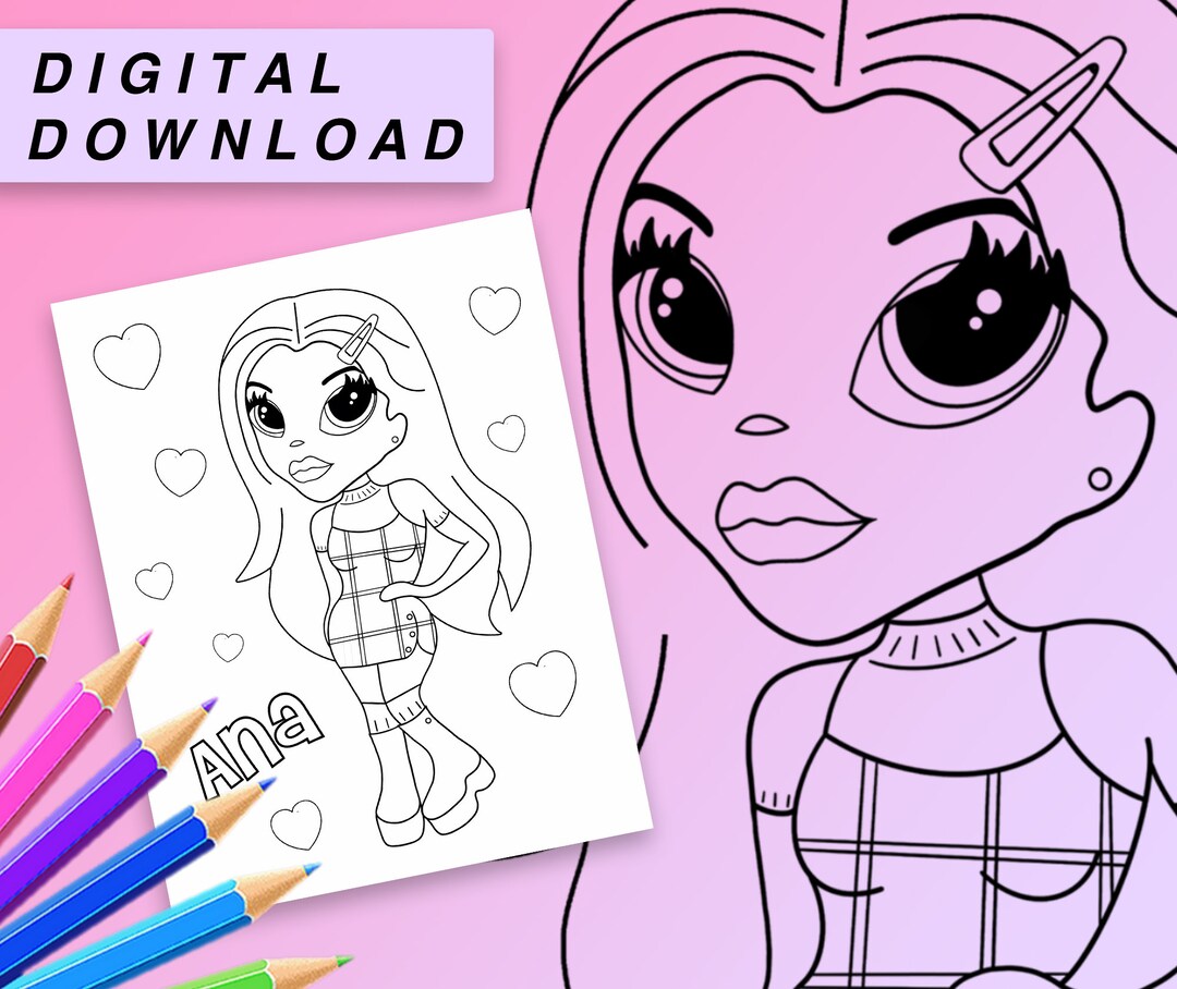 Ana Coloring Page #1 Digital Download - Coloring Sheet - Printable ...