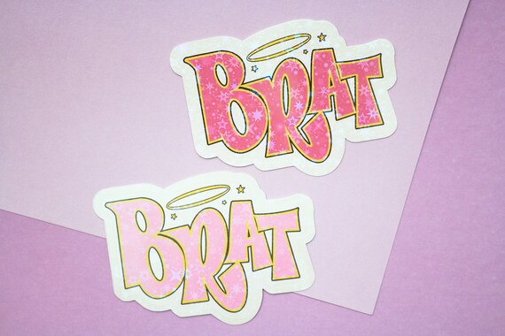 Holographic Brat Sticker Decal Stickers Planner Stickers | Etsy