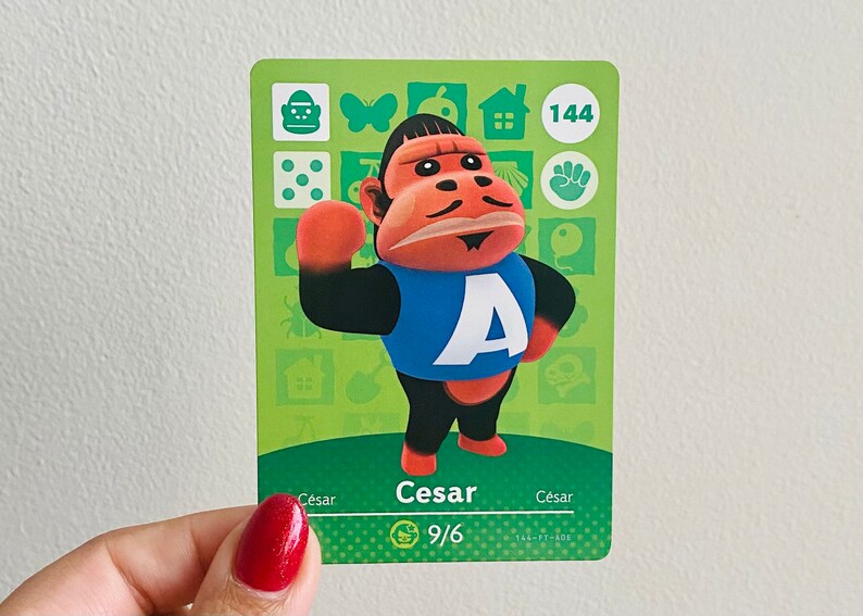 Cesar Animal Crossing Amiibo Cards ACNH | Etsy