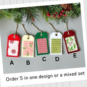 Christmas Gift Tags for Easy Presents Eco-friendly Gift Wrap Wipe-clean ...