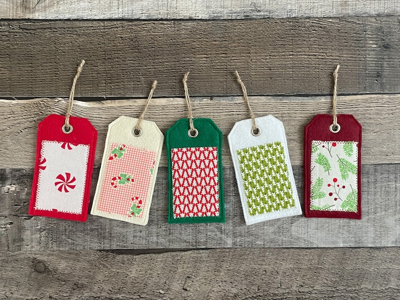 Christmas Gift Tags for Easy Presents Eco-friendly Gift Wrap Wipe-clean ...
