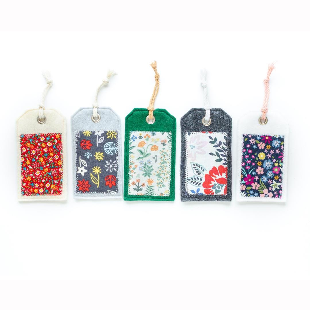 Flower Patch Reusable Gift Tags | Finney & Roo Sustainable Gift Wrap - Etsy
