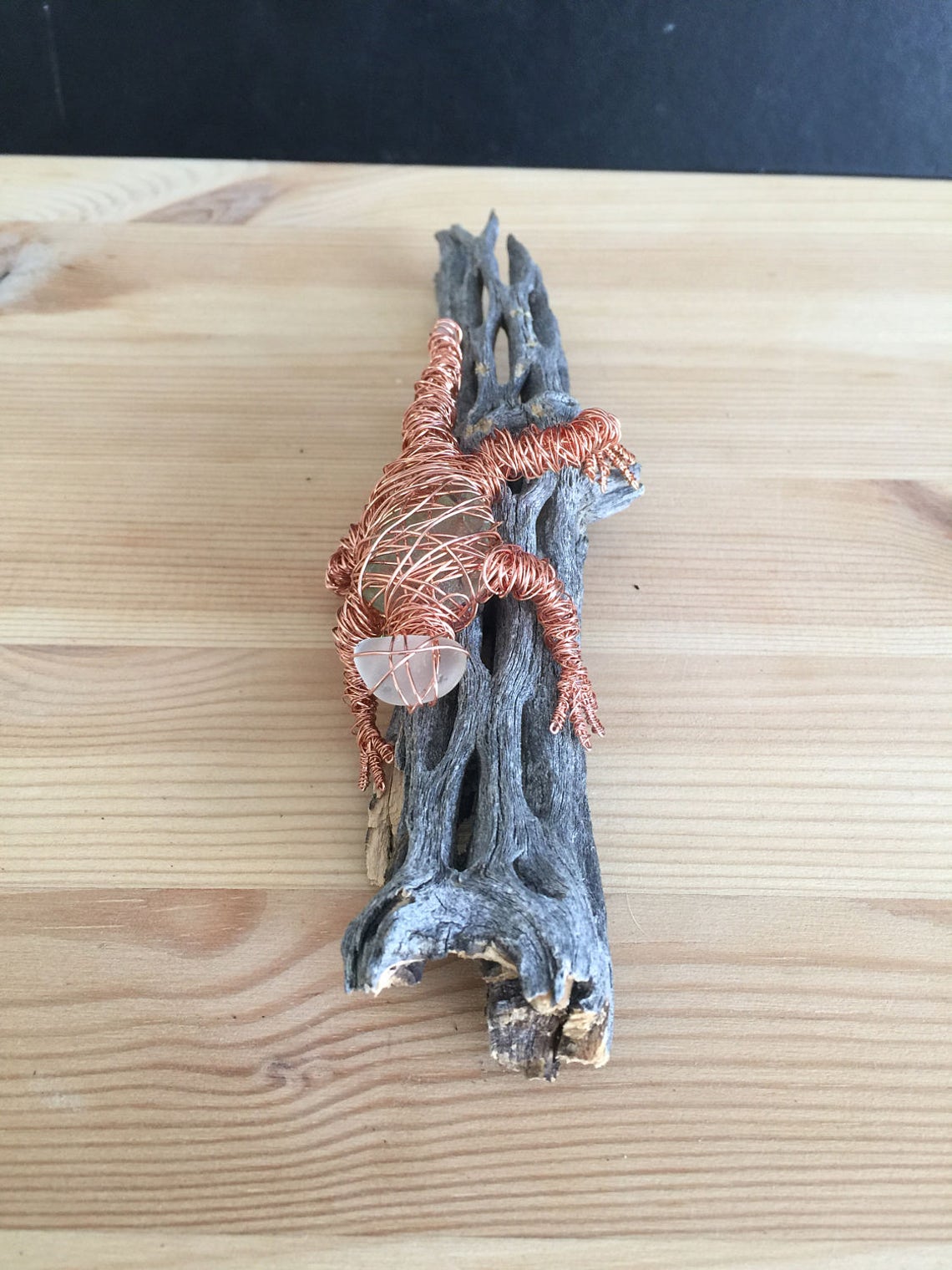 Copper lizards wire lizards whiptail art horny toad art | Etsy