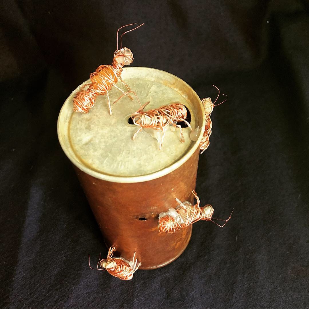 Copper ants on cans, ants, copper, - Etsy Nederland