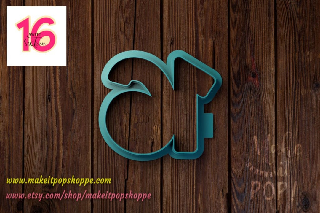 16 Cutter || Sweet 16 || Cookie Cutter || Number Cookie Cutters ...