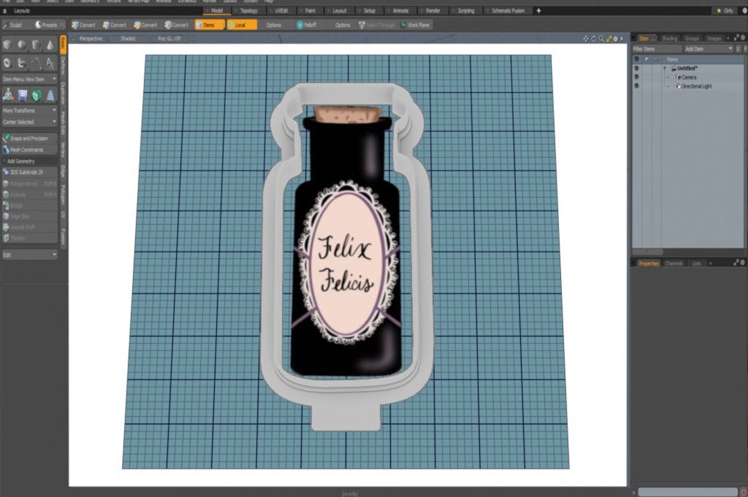 Tall Potion Bottle Cutter || Cookie Cutter || Digital Download ...