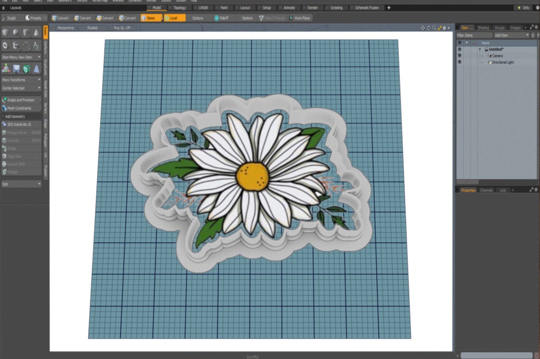 Daisy Cutter || Flower || Cookie Cutter || Clay || Tool || Digital ...