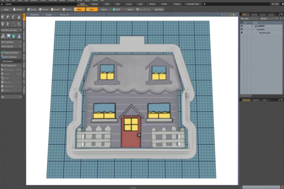 Cape Cod House Cutter| STL File | **NO Physical Product Sent| Cookie ...