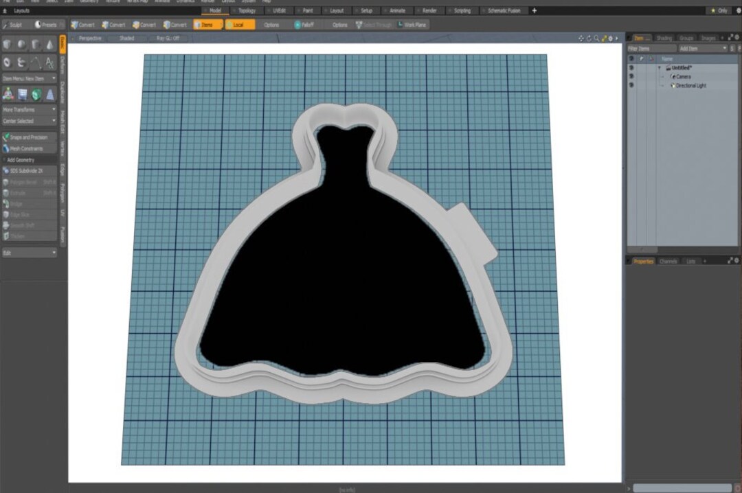 Wedding Dress Princess 2 Cutter || Cookie Cutter || Wedding || Princess ...