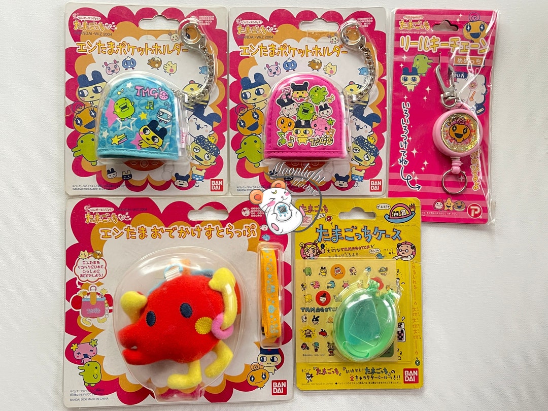Tamagotchi Connection Gotchi Gear Character Pouch Case Lanyard Bandai ...