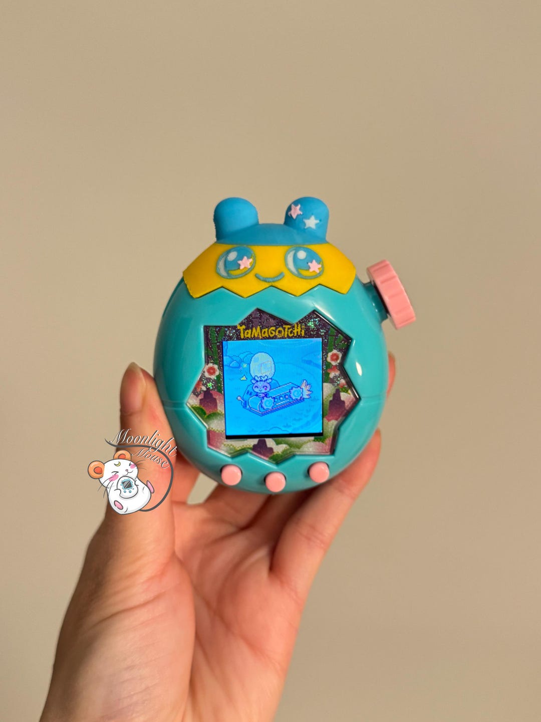 Tamagotchi Paradise Star Ura Mametchi 3D Print Top Cover Blue Yellow ...