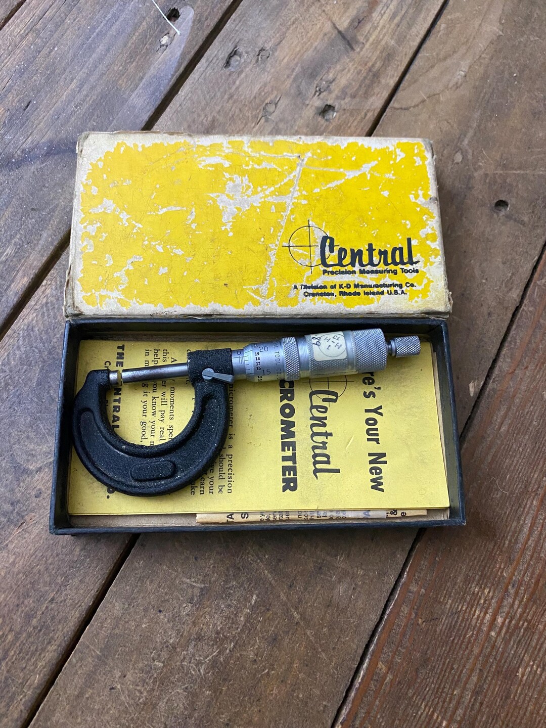 Vintage Central Tool 1” Micrometer - Etsy