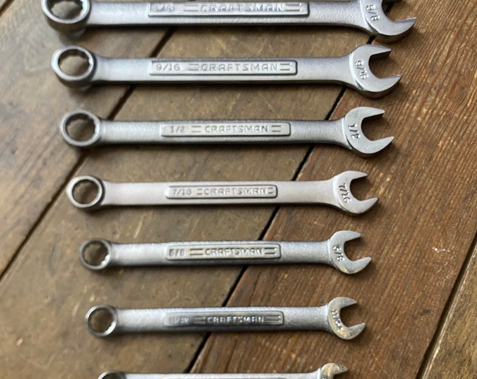 Vintage Craftsman USA Wrench Set - Etsy