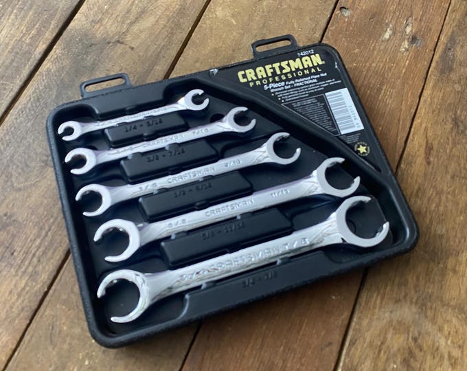 Craftsman USA SAE Flare Nut Wrench Set - Etsy