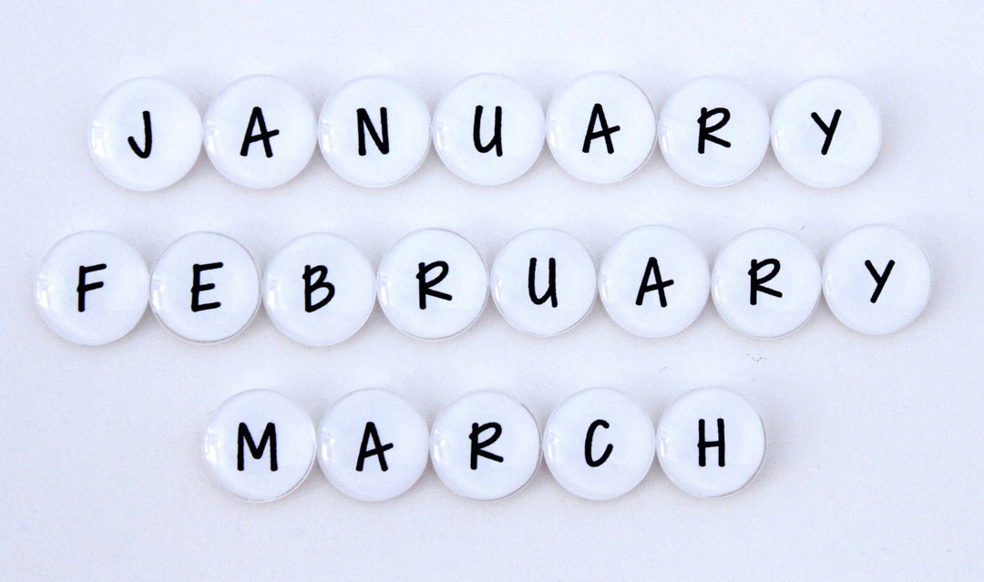 Month Magnets! - Etsy