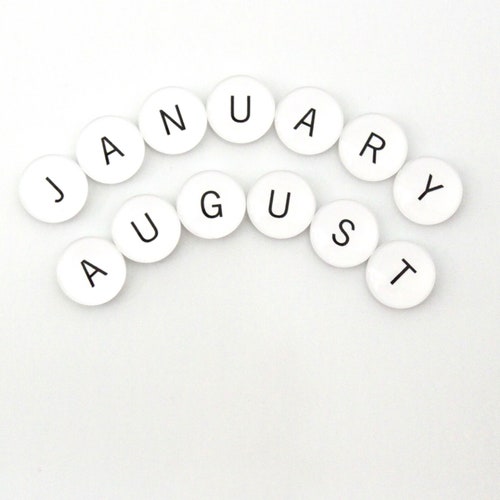Month Magnets | Etsy