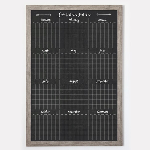Yearly Calendar - Etsy
