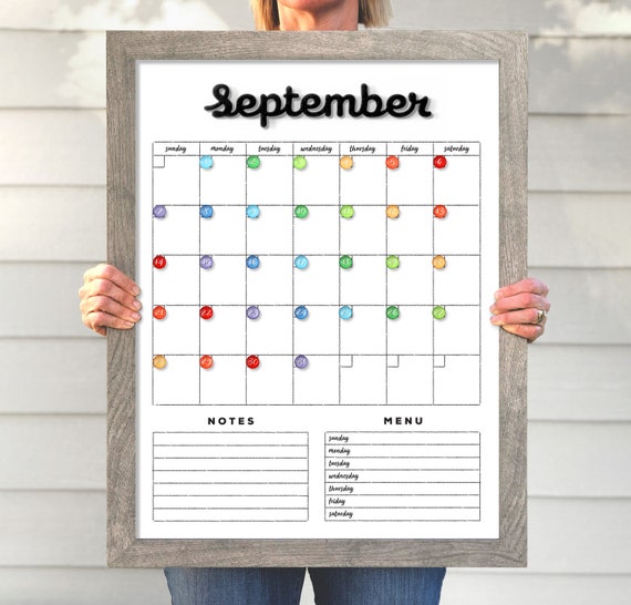 Whiteboard with calendar store