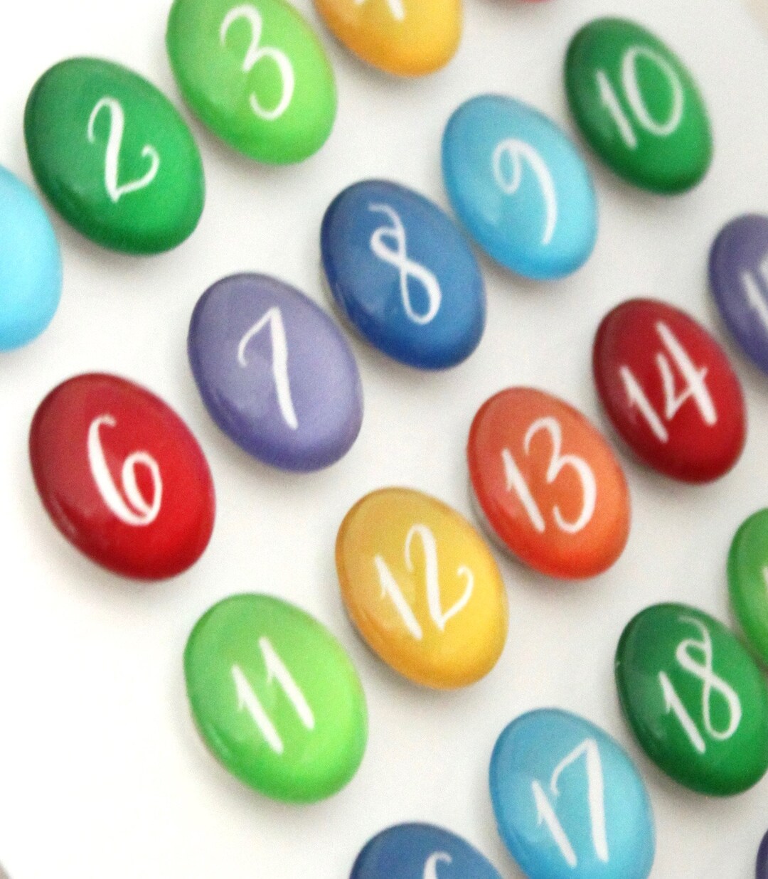 Magnet Numbers - Rainbow! - Etsy