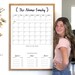 Watercolor Calendar Mandarin Orange Dry Erase Calendar MEDIUM Framed ...