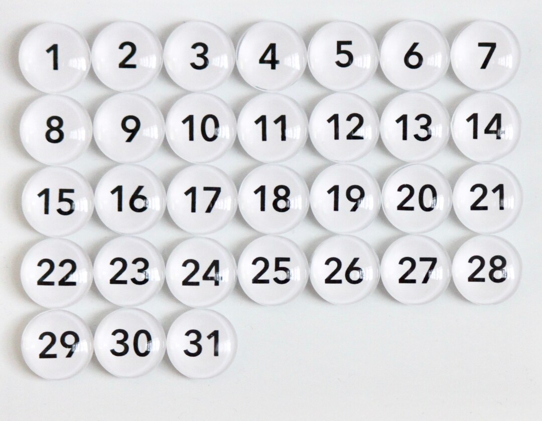 Magnet Numbers - Etsy