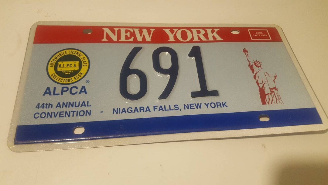 ALPCA New York License Plate 691 From 44th Annual Convention in June ...