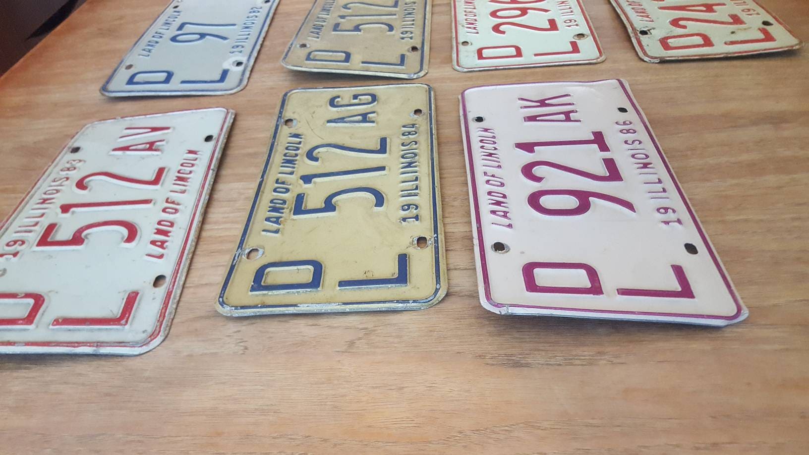 Vintage Lot of Illinois Dealer License Plates From the 70's and 80's ...