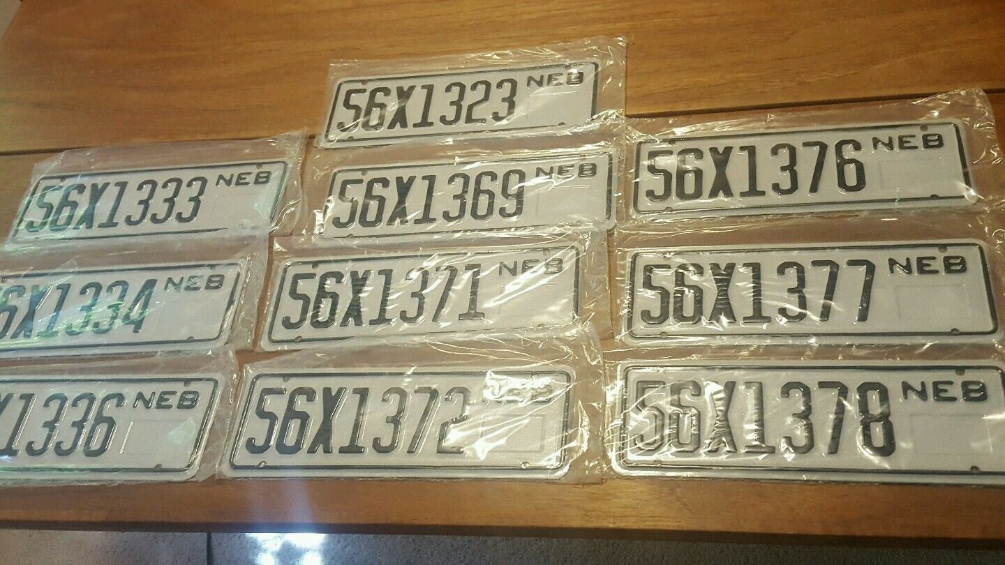 Lot of 7 1995 Nebraska Trailer License Plates / New Old Stock - Etsy