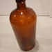 Vintage OXOL Brown Embossed Bottle With Stopper - Etsy