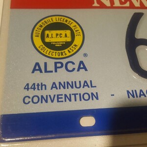 ALPCA New York License Plate 691 From 44th Annual Convention in June ...