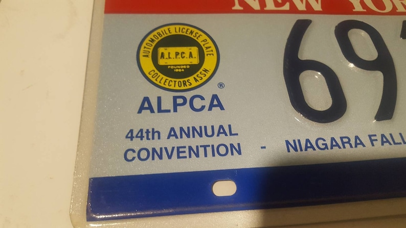 ALPCA New York License Plate 691 From 44th Annual Convention in June ...