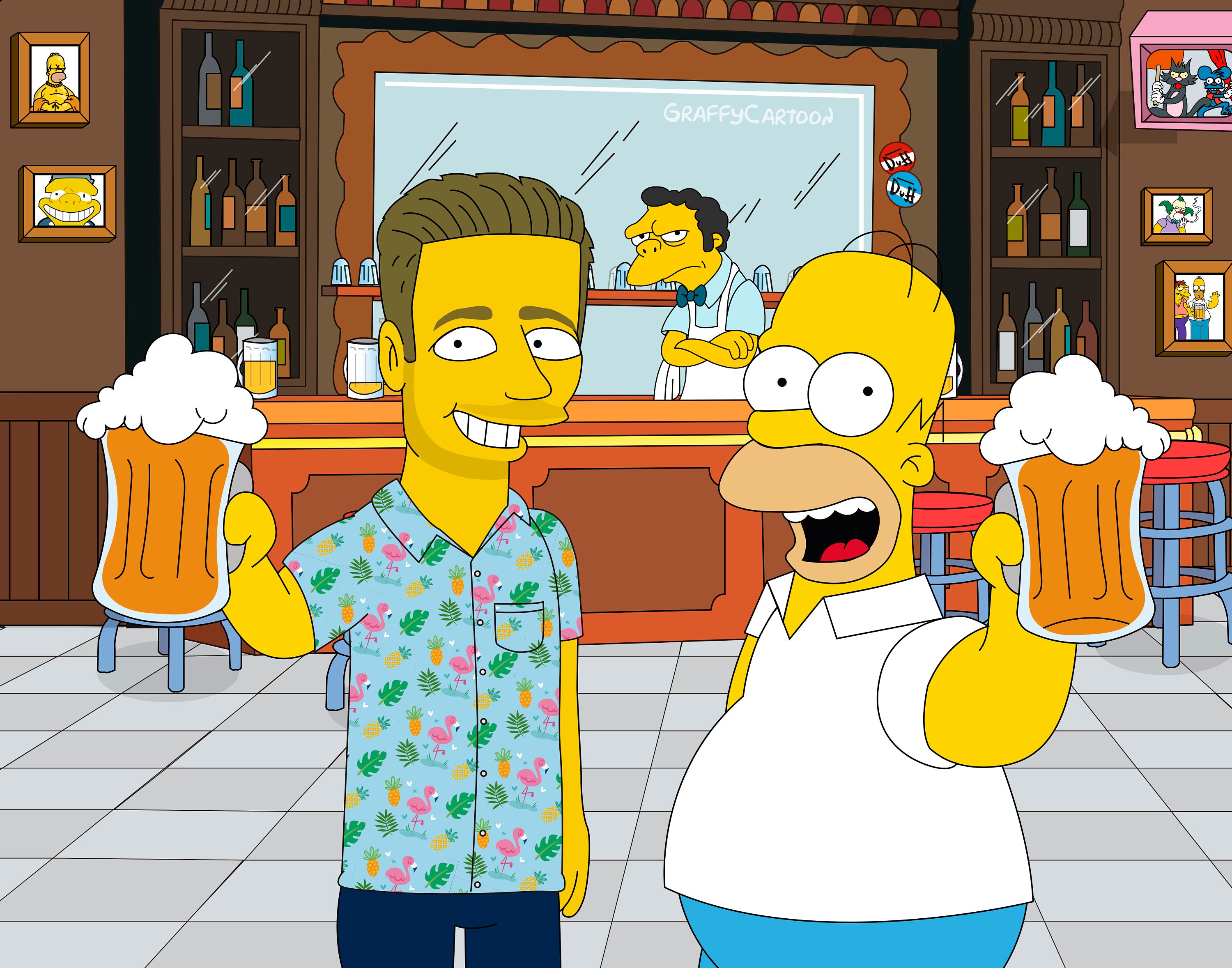 Art & Collectibles Digital Cartoon Portrait Yellow Cartoon Custom ...