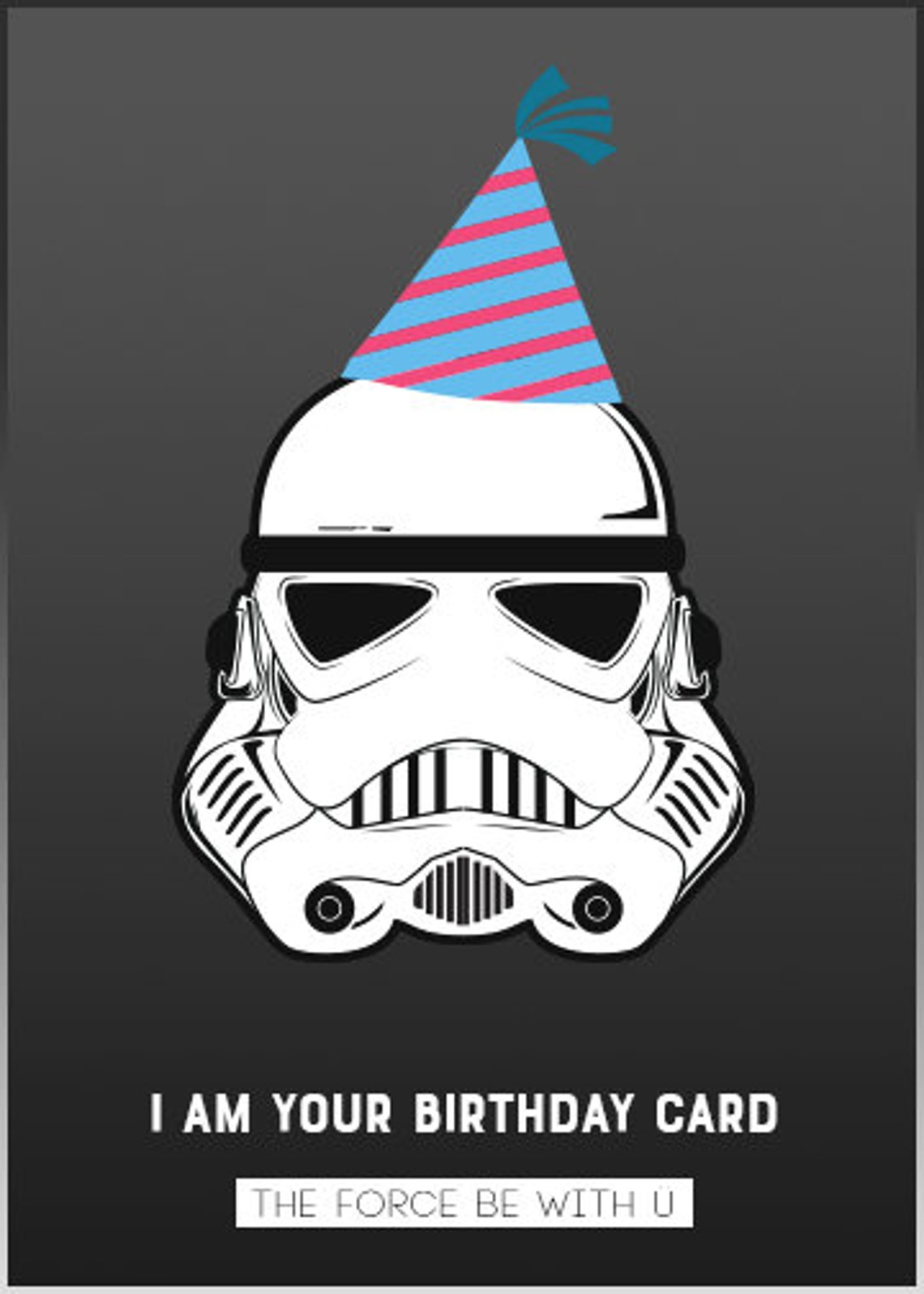 Star Wars birthday Card Star wars Trooper Birthday Party | Etsy