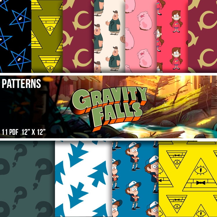 Gravity Falls Patterns Digital Paper Pack OFFER 80% off SALE - Etsy Ireland