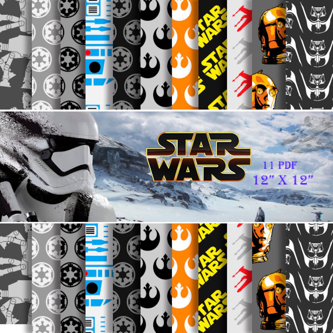 Star Wars Digital Paper Pack --- OFFER Papercraft - Etsy