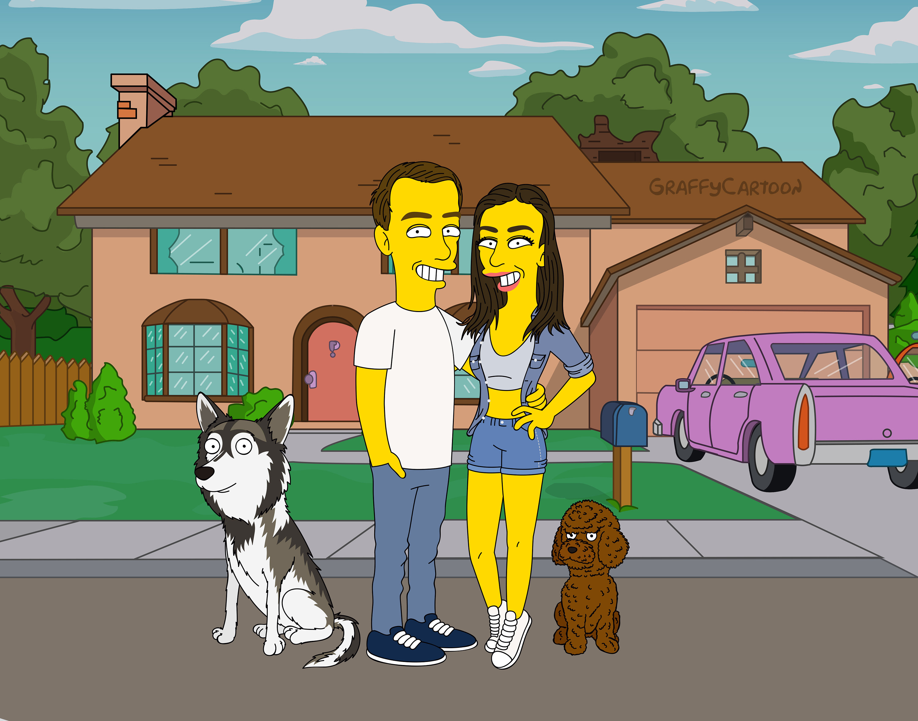 Simpsons Portrait Christmas Gift Idea Turn Me Yellow Simpsons - Etsy UK