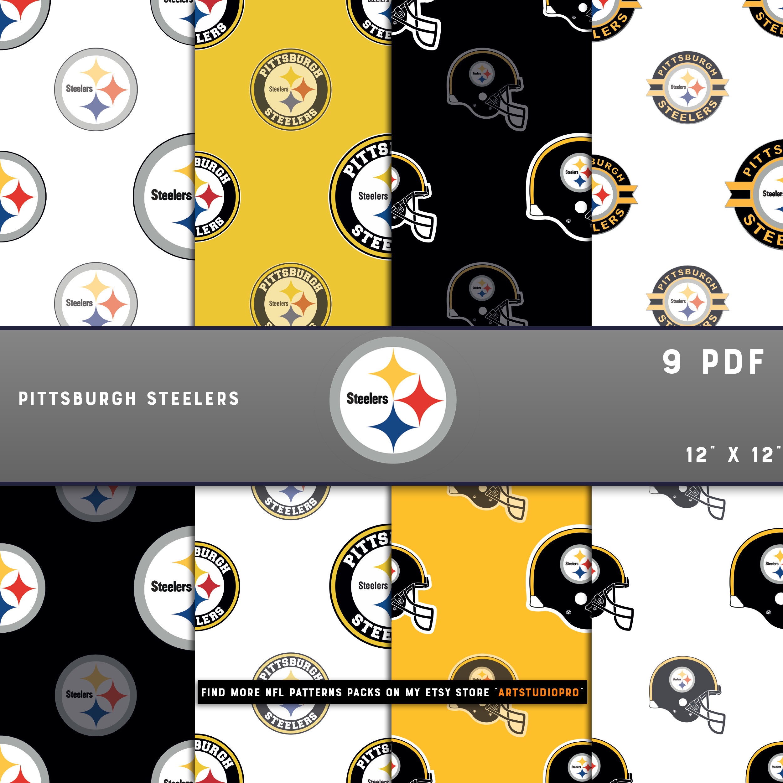 Nfl Pittsburgh Steelers paterns NFL Football Teams Patterns | Etsy